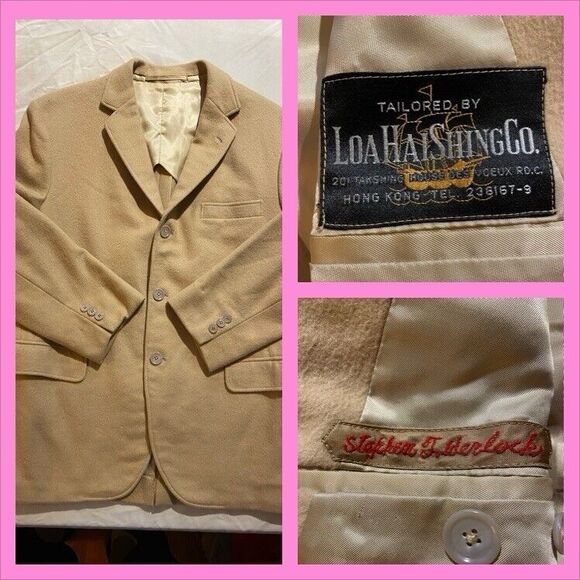 Suits & Blazers | Vintage Lao Haishing Mens Camel Hair Blazer Jacket ...